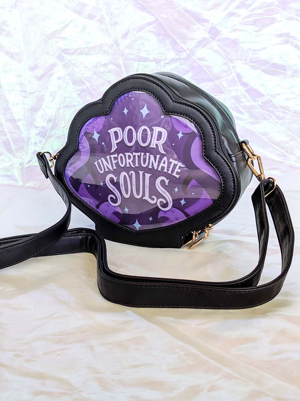 Mermaid Shell Ita Bag Black – Rainbow Space Unicorn